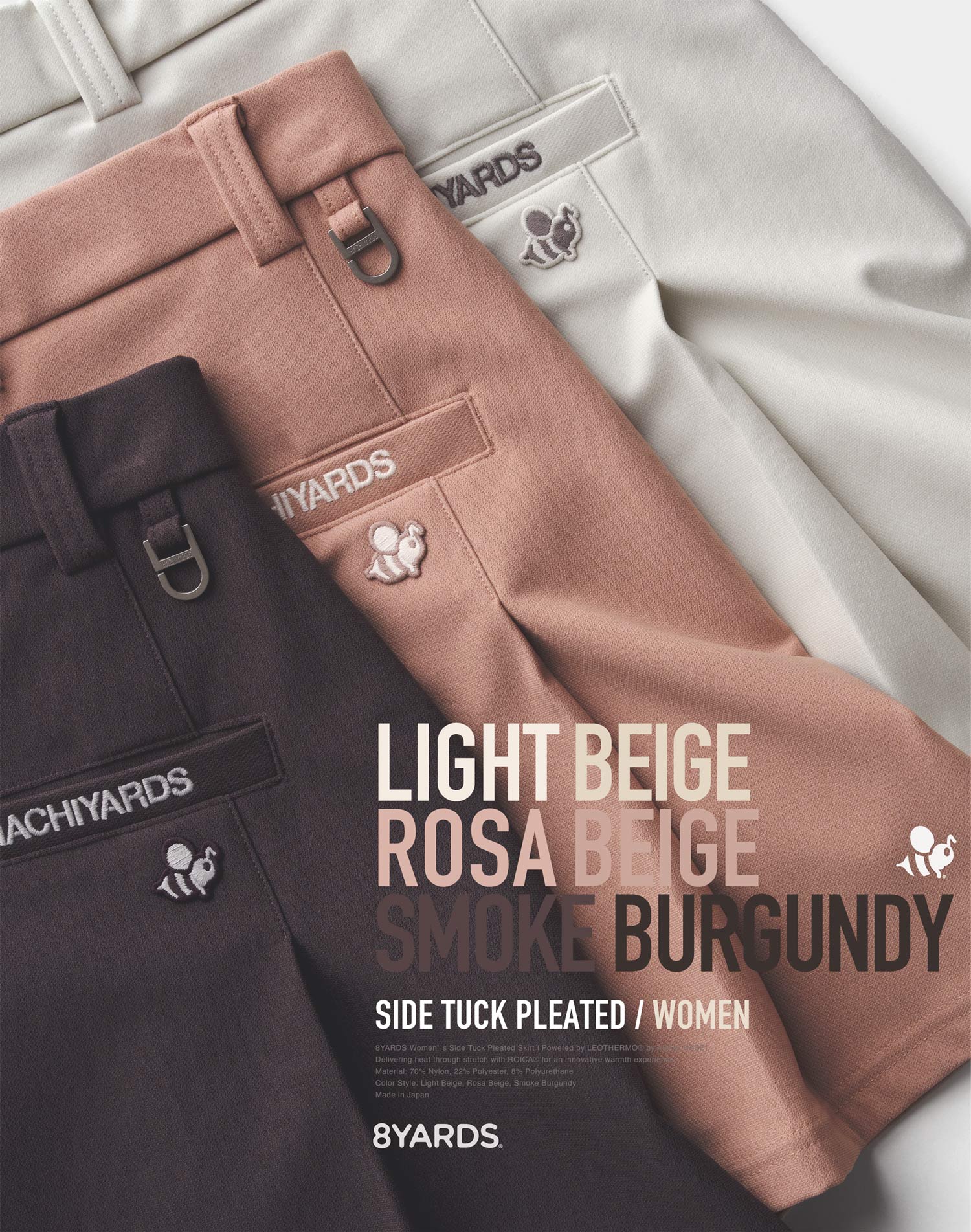 8YARDS | SIDE TUCK PLEATED